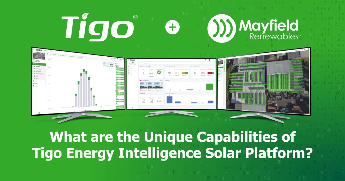 What are the Unique Capabilities of Tigo Energy Intelligence Solar Platform?
